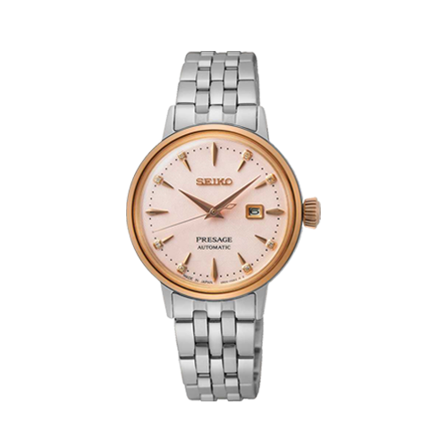 Seiko Presage Cocktail Time ‘Pink Lady’ Diamond Twist Watch C S Bedford ...